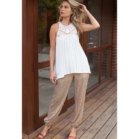 POL | Tops | 848 Pol Crochet Lace Babydoll Top | Poshmark